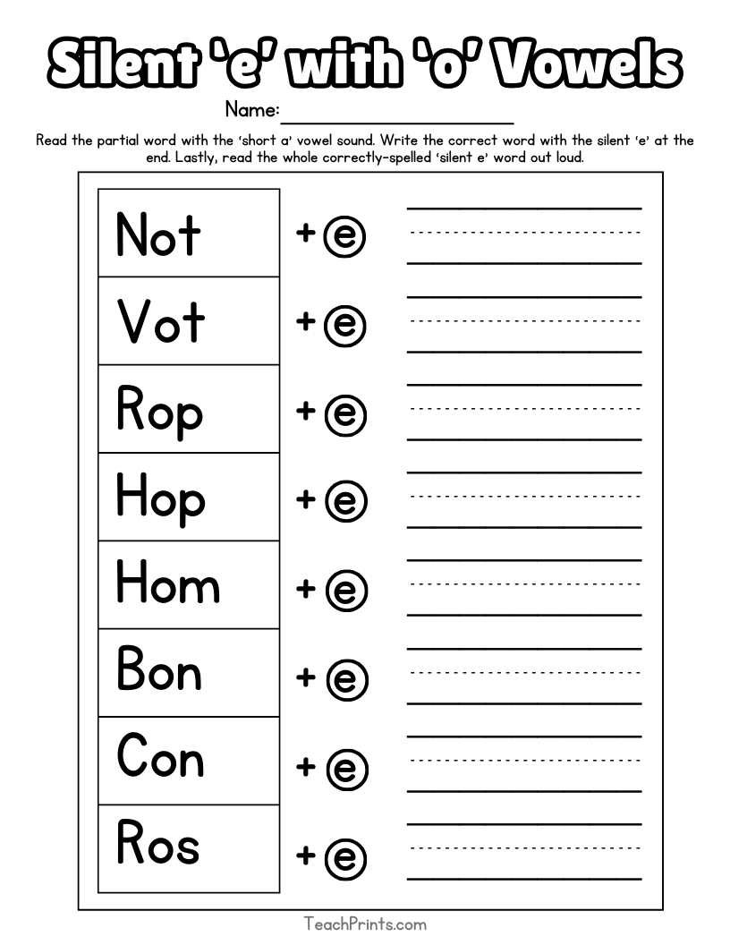 Free Printable Silent Letter Worksheets - Printable Worksheets