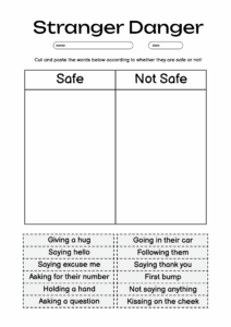 Free Printable Stranger Danger Worksheets - Printable Worksheets