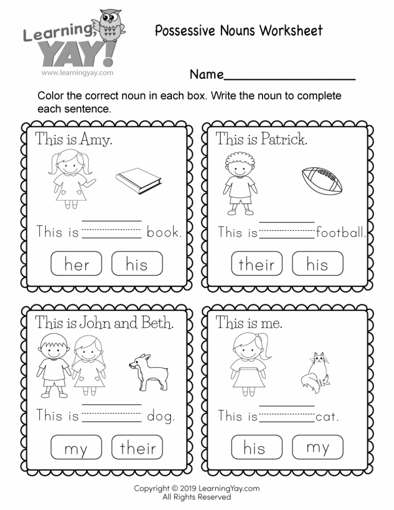 Free Printable Grade One Worksheets - Printable Worksheets