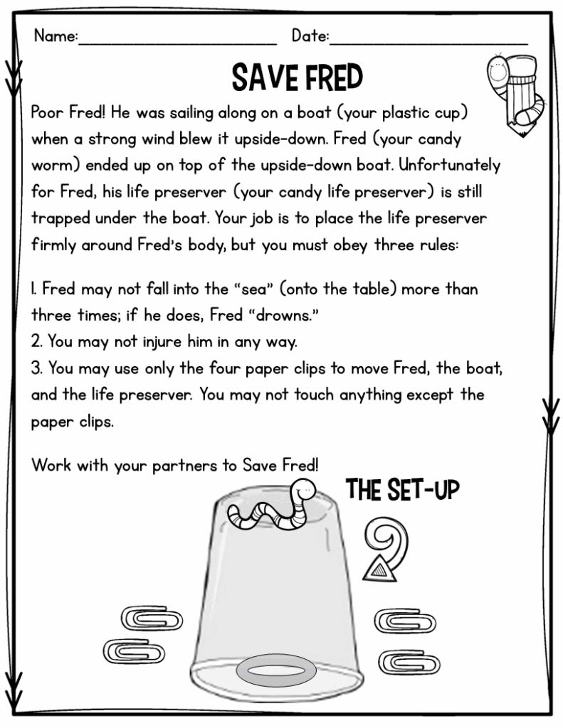 Save Fred Worksheet Free Printable - Printable Worksheets