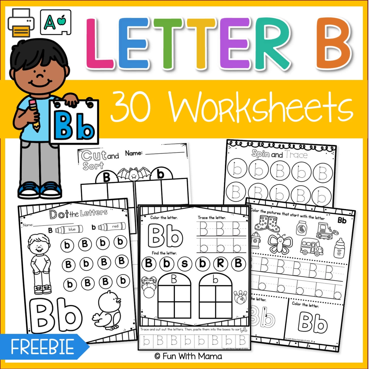 Free Printable Letter B Worksheets Pdf - Printable Worksheets