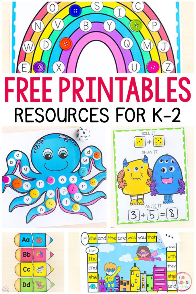 Free Educational Worksheets For Kids Printable - Printable Worksheets