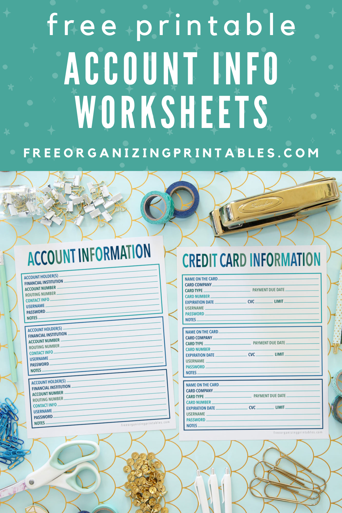 Free Printable Credit Card Worksheet - Printable Worksheets