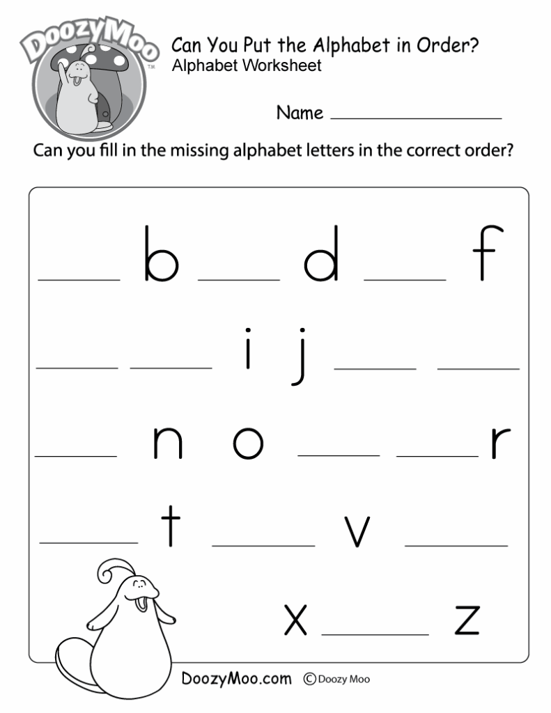 Free Printable Alphabetical Order Worksheets - Printable Worksheets