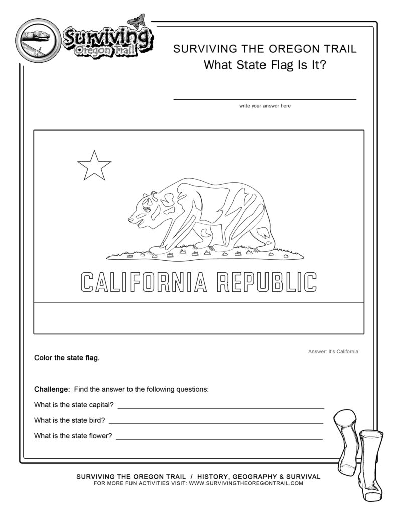 Free Printable State Flag Worksheets - Printable Worksheets