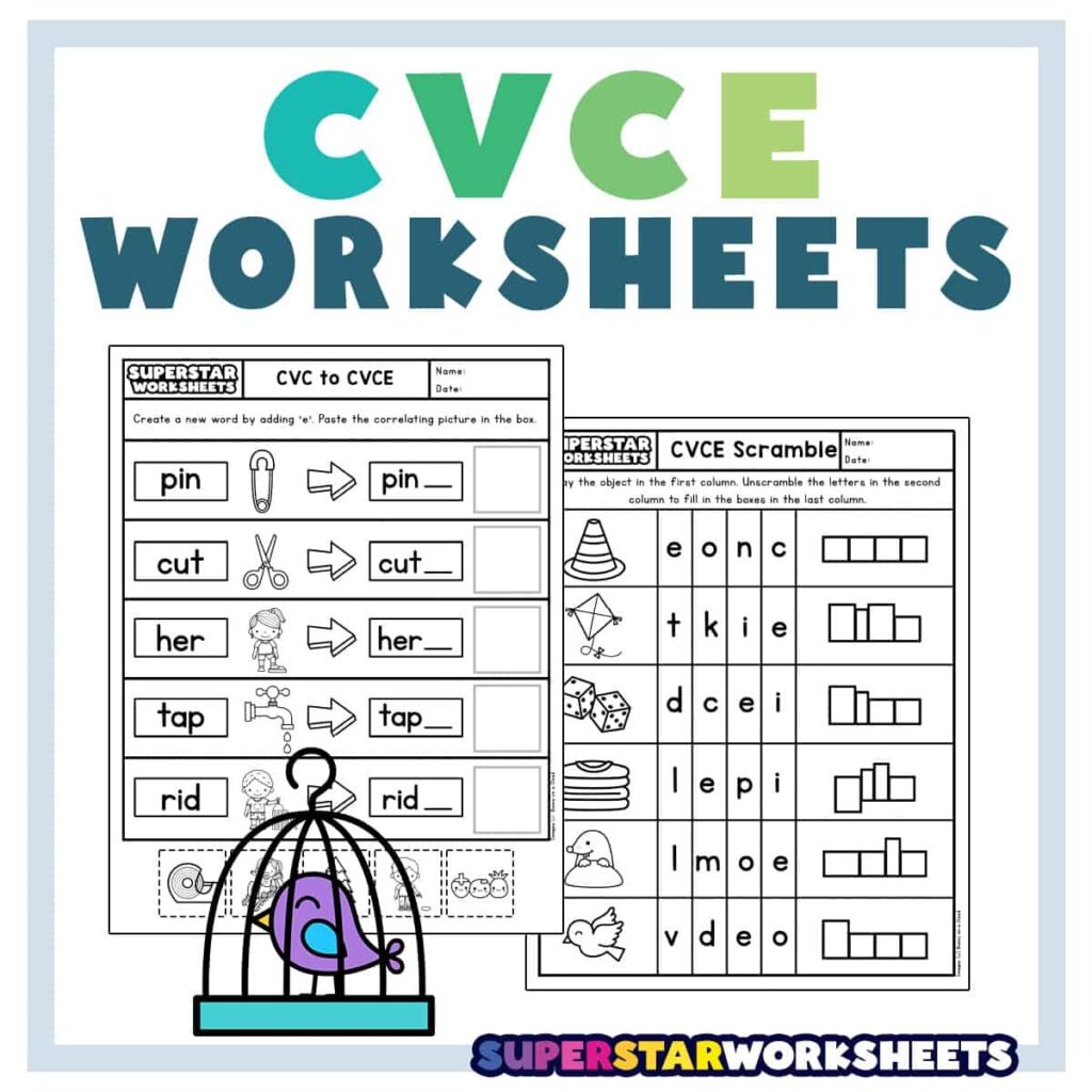 Free Printable Cvce Worksheets - Printable Worksheets