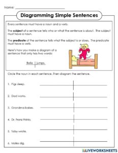 Free Printable Diagramming Sentences Worksheets - Printable Worksheets