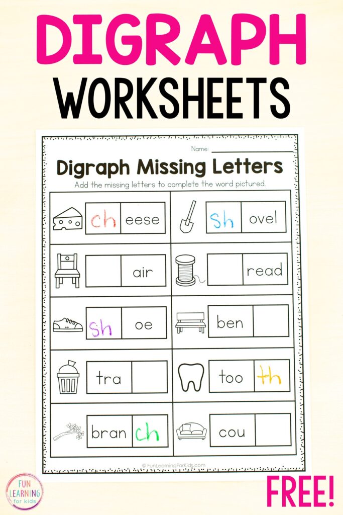Digraph Worksheets Free Printable - Printable Worksheets