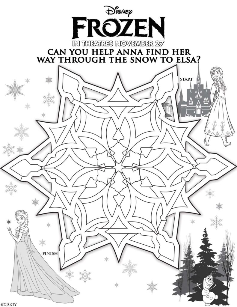 Free Printable Frozen Worksheets - Printable Worksheets