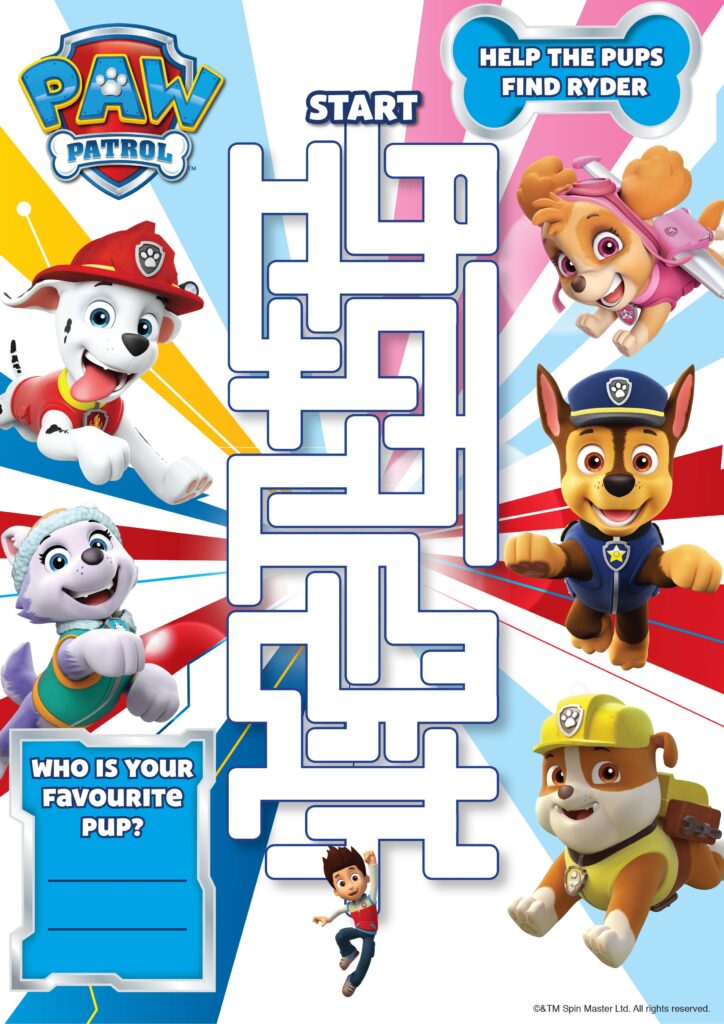 Paw Patrol Free Printable Worksheets - Printable Worksheets