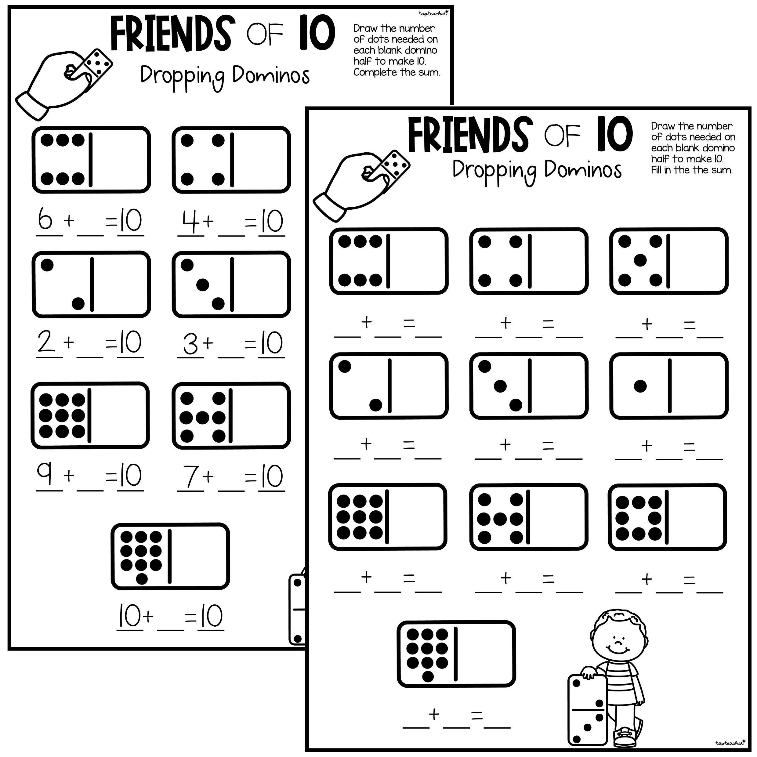 Friends Of 10 Worksheet Free Printable - Printable Worksheets