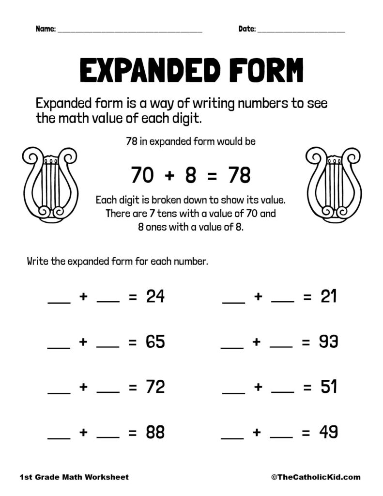 Free Printable Adding Expanded Form Worksheets - Printable Worksheets