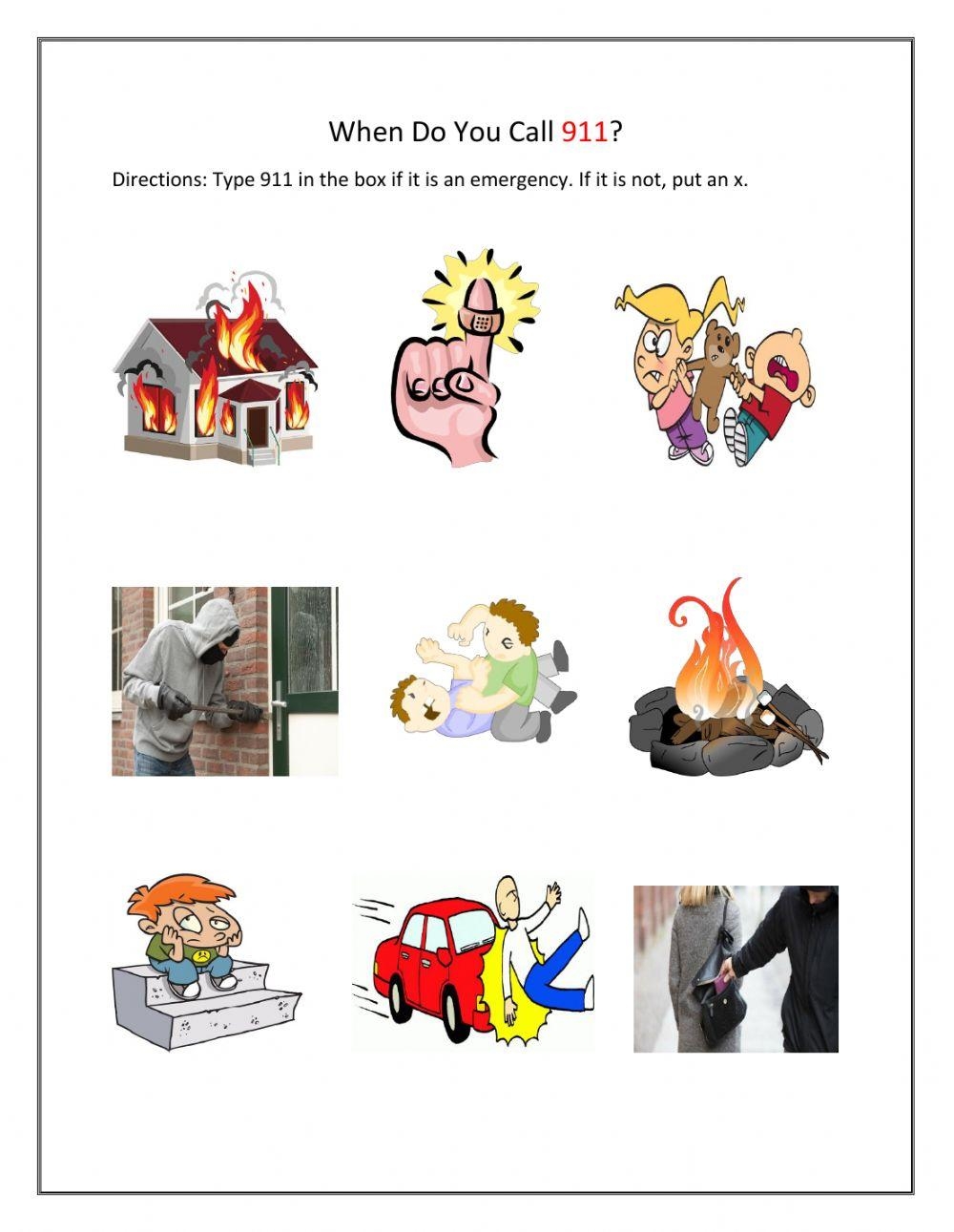 Free Printable 911 Worksheets - Printable Worksheets