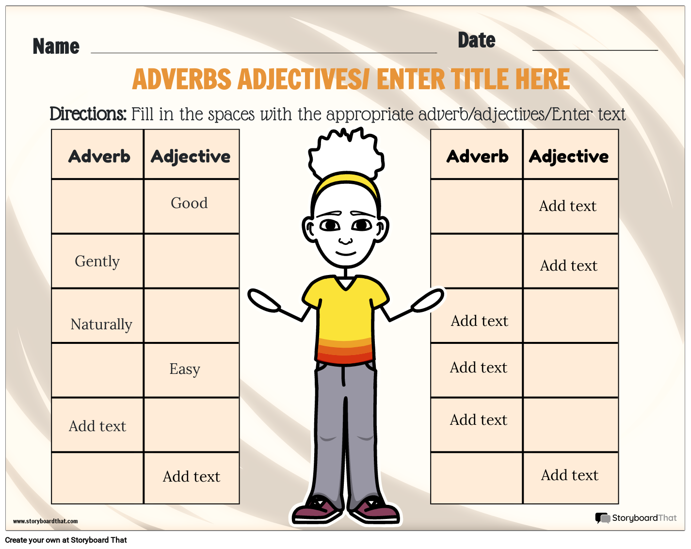 Free Printable Worksheets Adjectives And Adverbs - Printable Worksheets