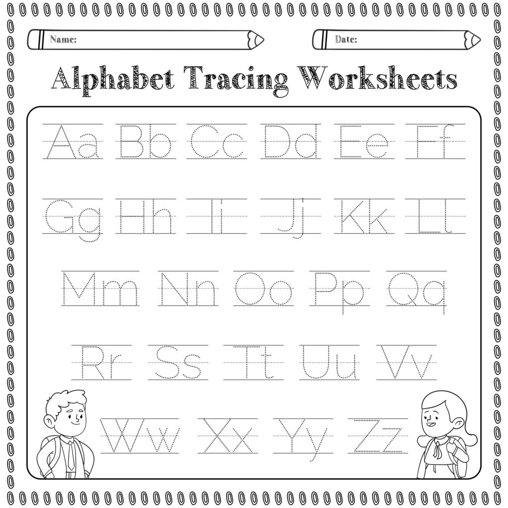 Kindergarten Free Printable Abc Practice Worksheets - Printable Worksheets