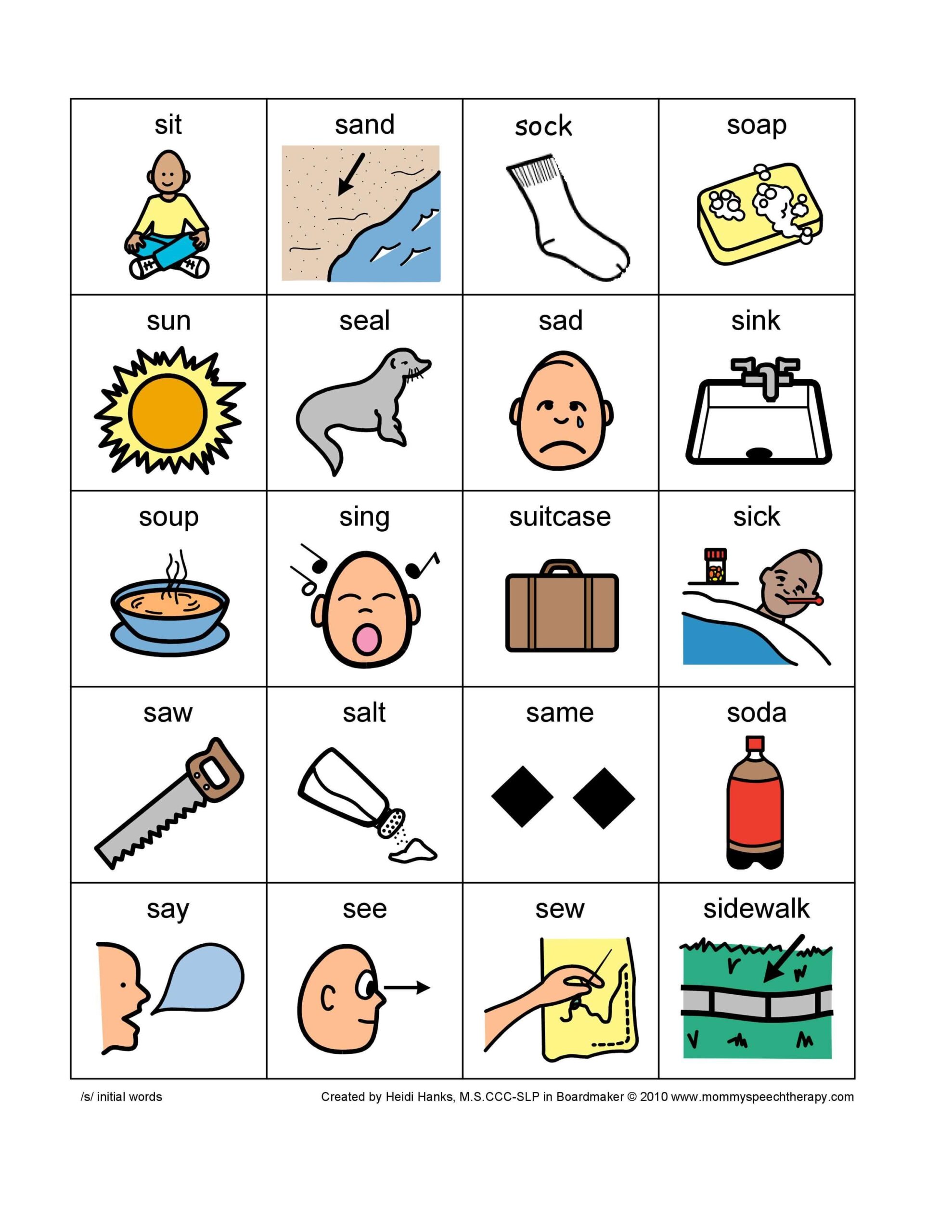 Free Printable S Articulation Worksheets - Printable Worksheets