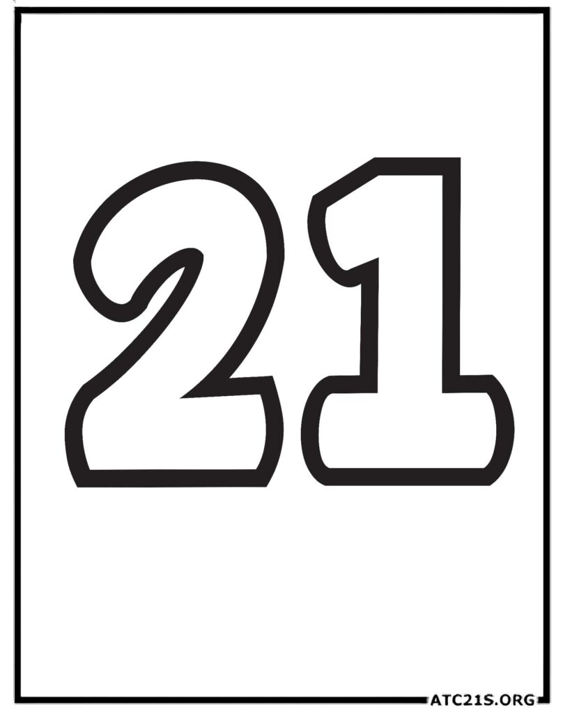 Free Printable Number 21 Worksheet - Printable Worksheets