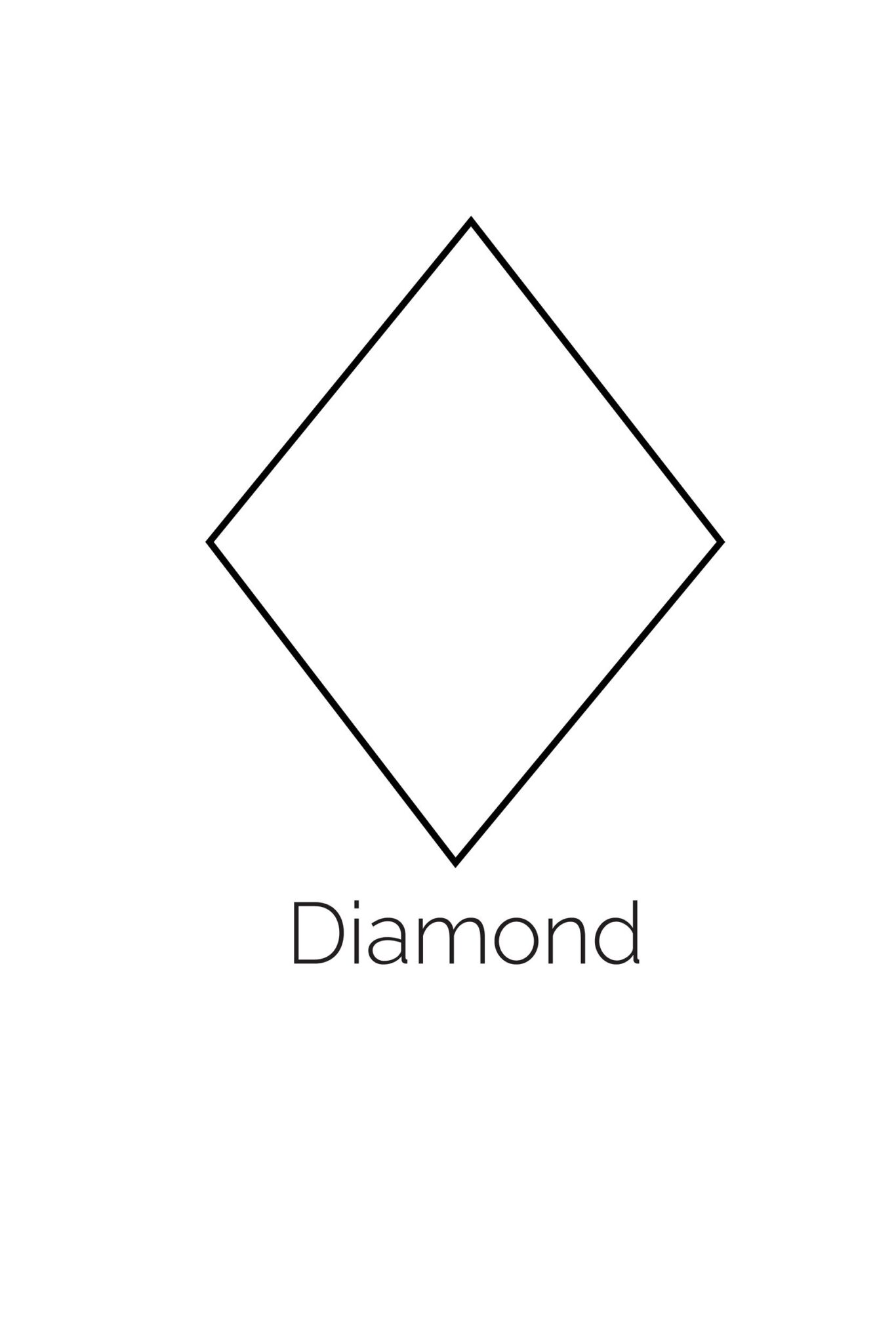 Diamond Tracing Worksheet Free Printable - Printable Worksheets