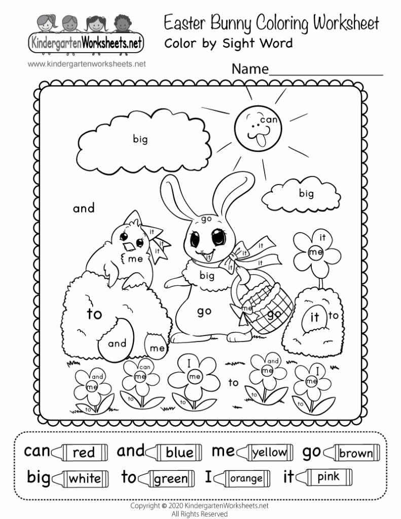 Free Printable Easter Bunny Worksheets - Printable Worksheets