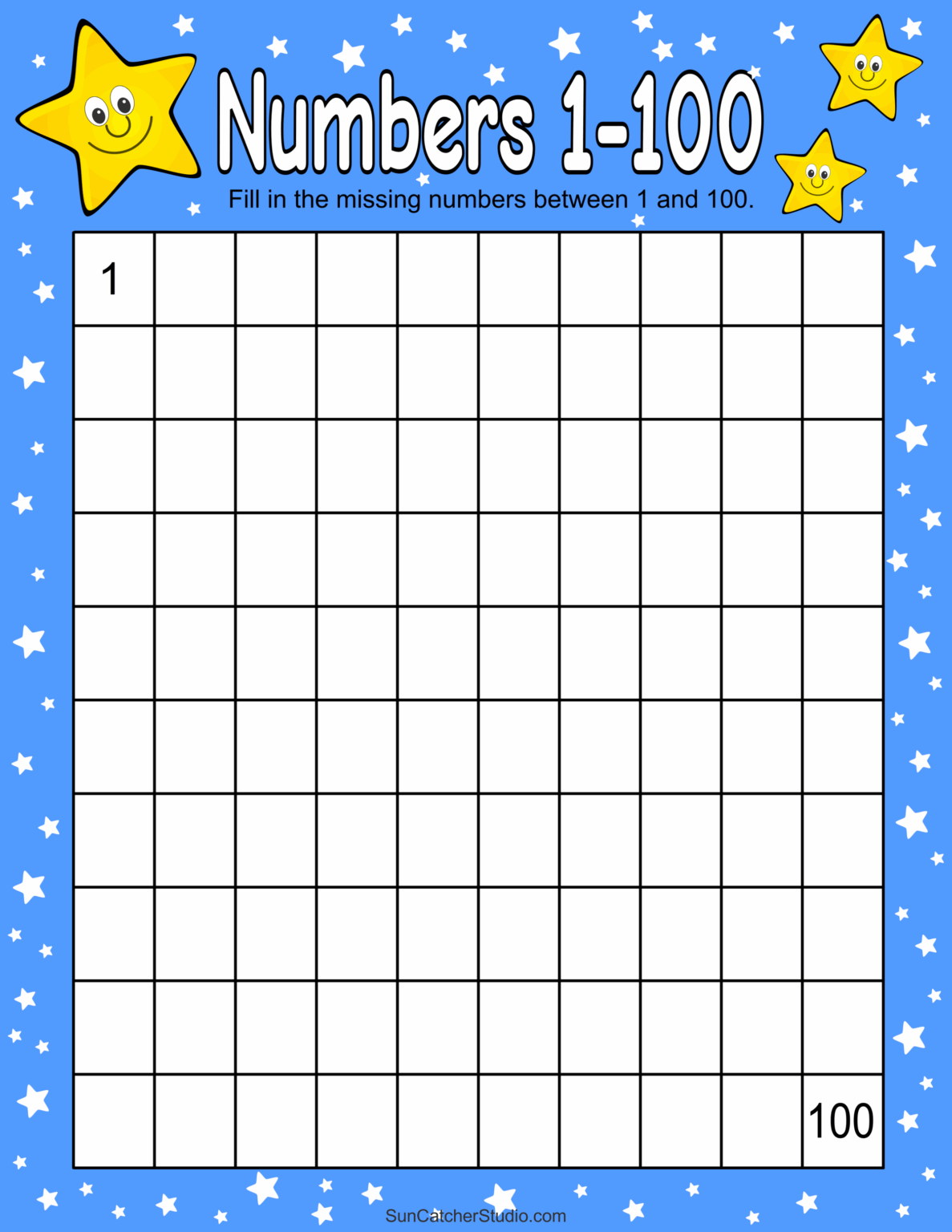 Free Printable Numbers 1-100 Worksheets - Printable Worksheets