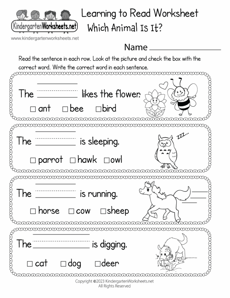 Free Printable School Age Worksheets - Printable Worksheets
