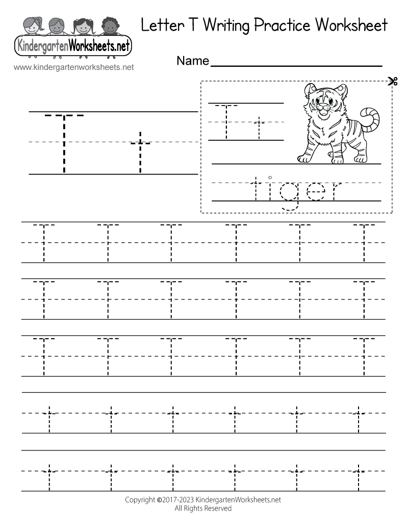 Free Printable Letter T Worksheet - Printable Worksheets