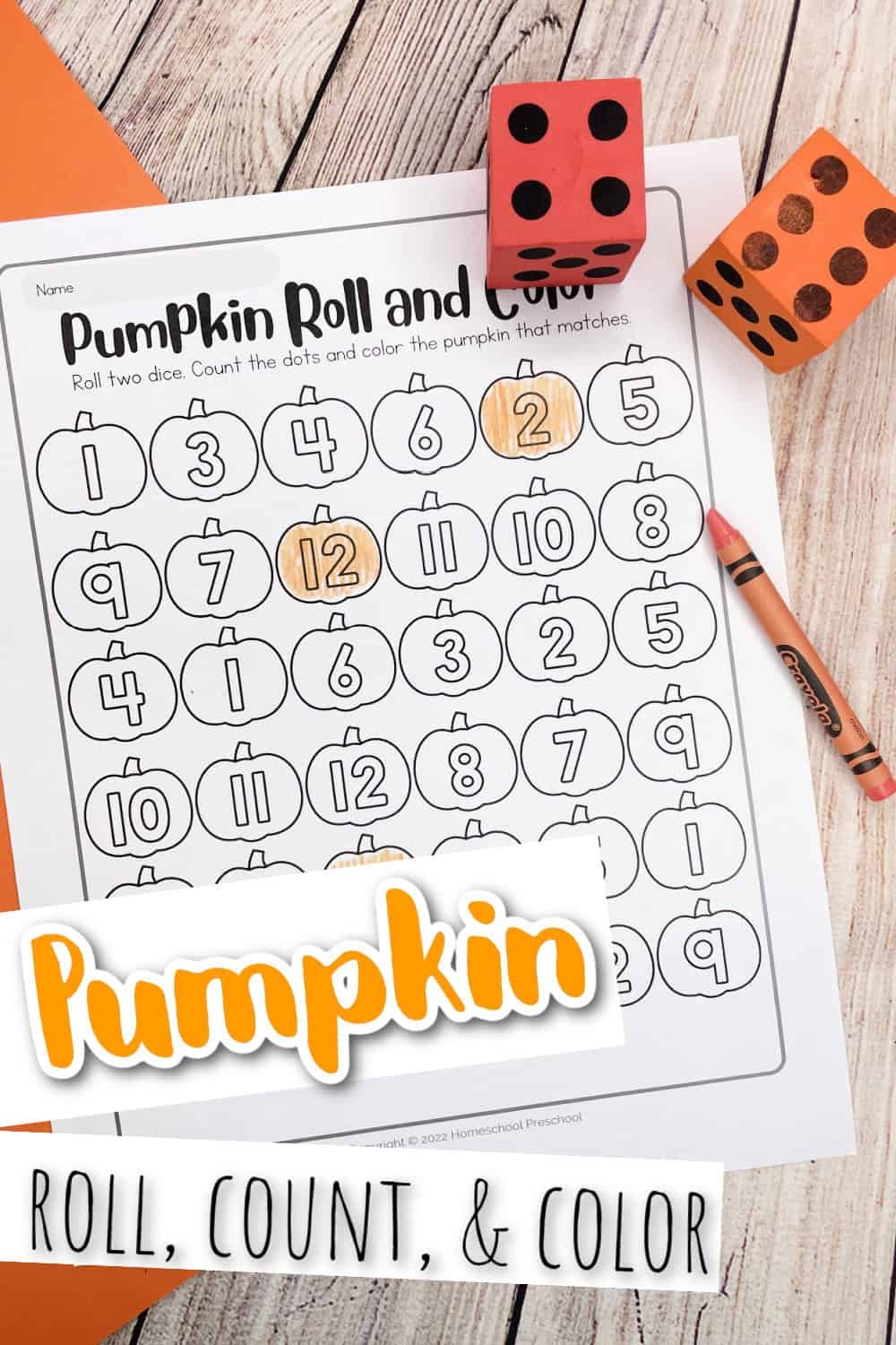Free Printable Pumpkin Counting Worksheet - Printable Worksheets