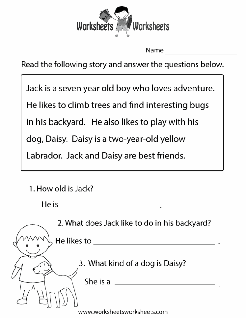 Free Printable Story Worksheets - Printable Worksheets