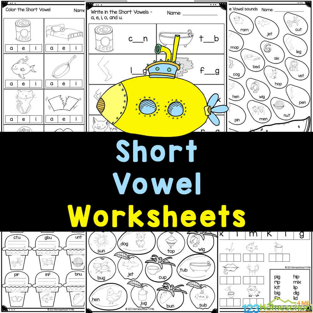 Free Printable Short Vowels Worksheets - Printable Worksheets