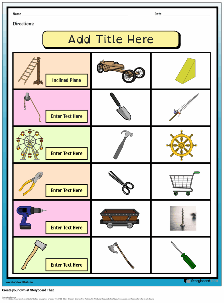 Free Printable Simple Machine Worksheet - Printable Worksheets