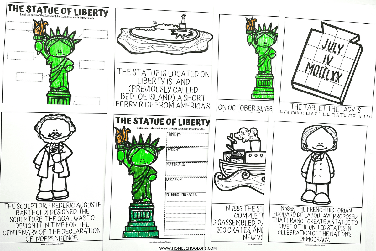 Free Printable Statue Of Liberty Worksheets - Printable Worksheets