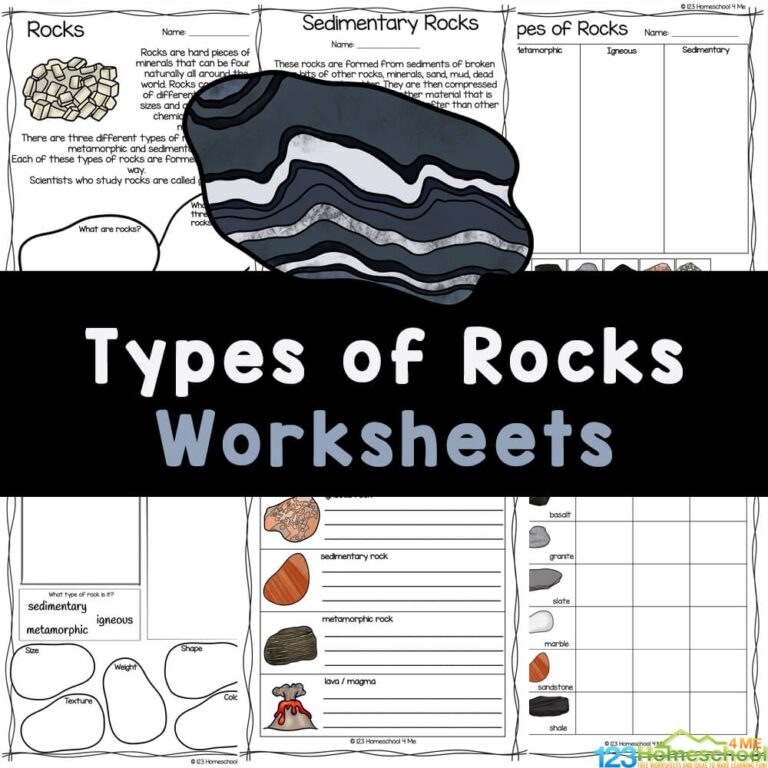 Free Printable Rocks And Mineral Worksheets - Printable Worksheets