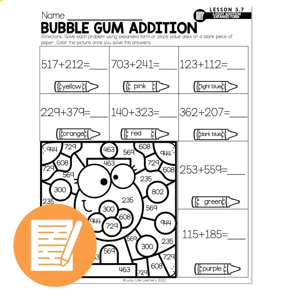 Free Printable Adding Expanded Form Worksheets - Printable Worksheets