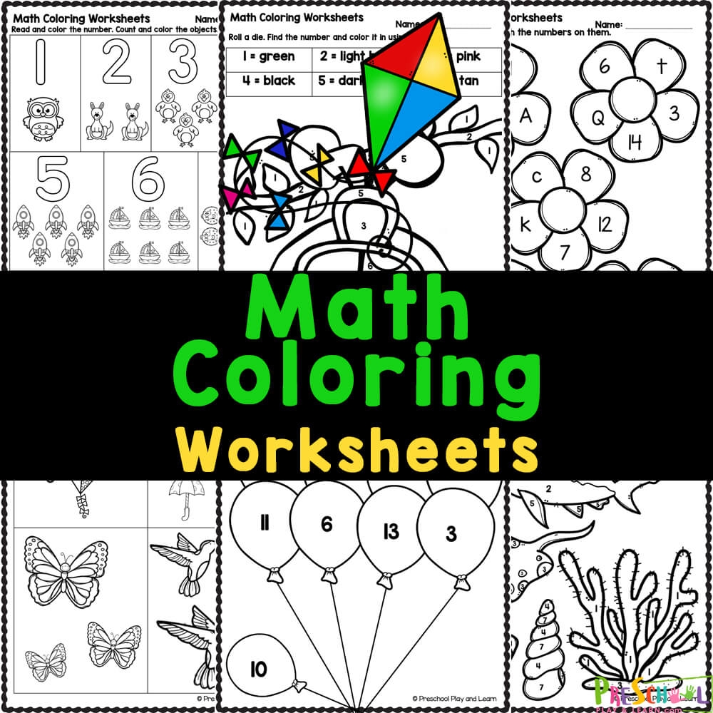 Free Printable Math Coloring Worksheets - Printable Worksheets