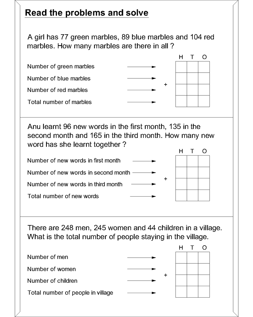 Free Printable Multiplication Word Problem Worksheets - Printable ...
