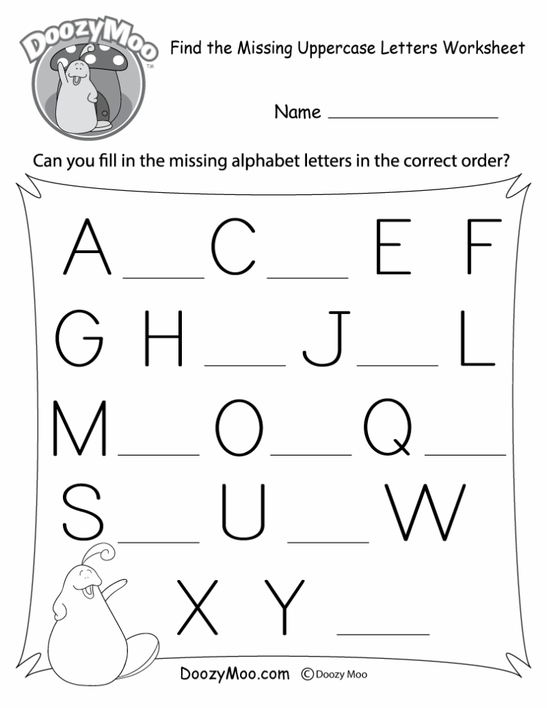 Free Printable Missing Alphabet Worksheets - Printable Worksheets