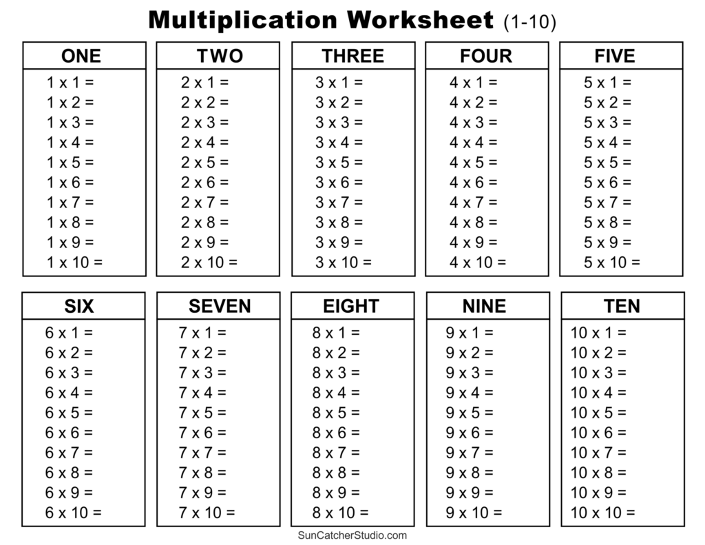 Free Printable Time Table Worksheets - Printable Worksheets