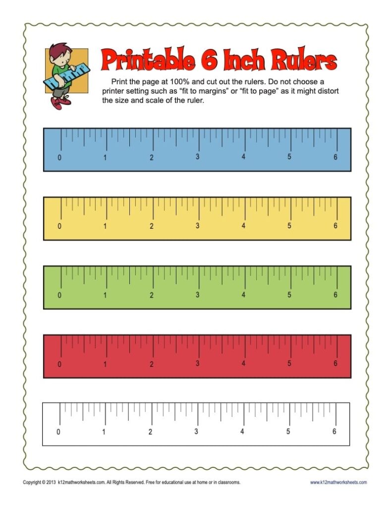 Free Printable Ruler Worksheets - Printable Worksheets