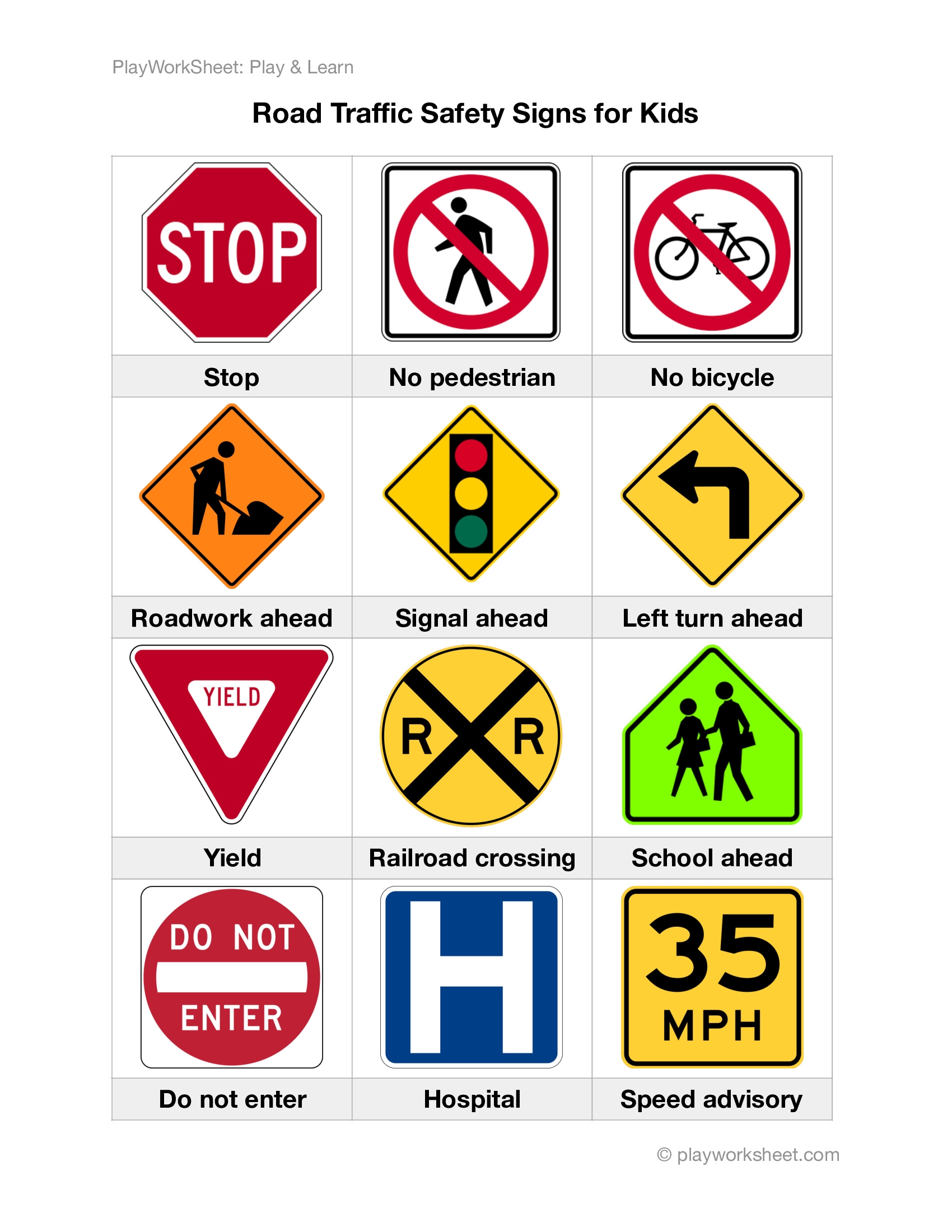 Free Printable Road Safety Worksheets - Printable Worksheets
