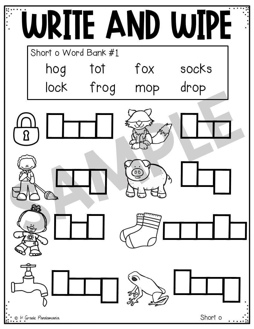 Phonics Worksheet Free Printable Short O - Printable Worksheets