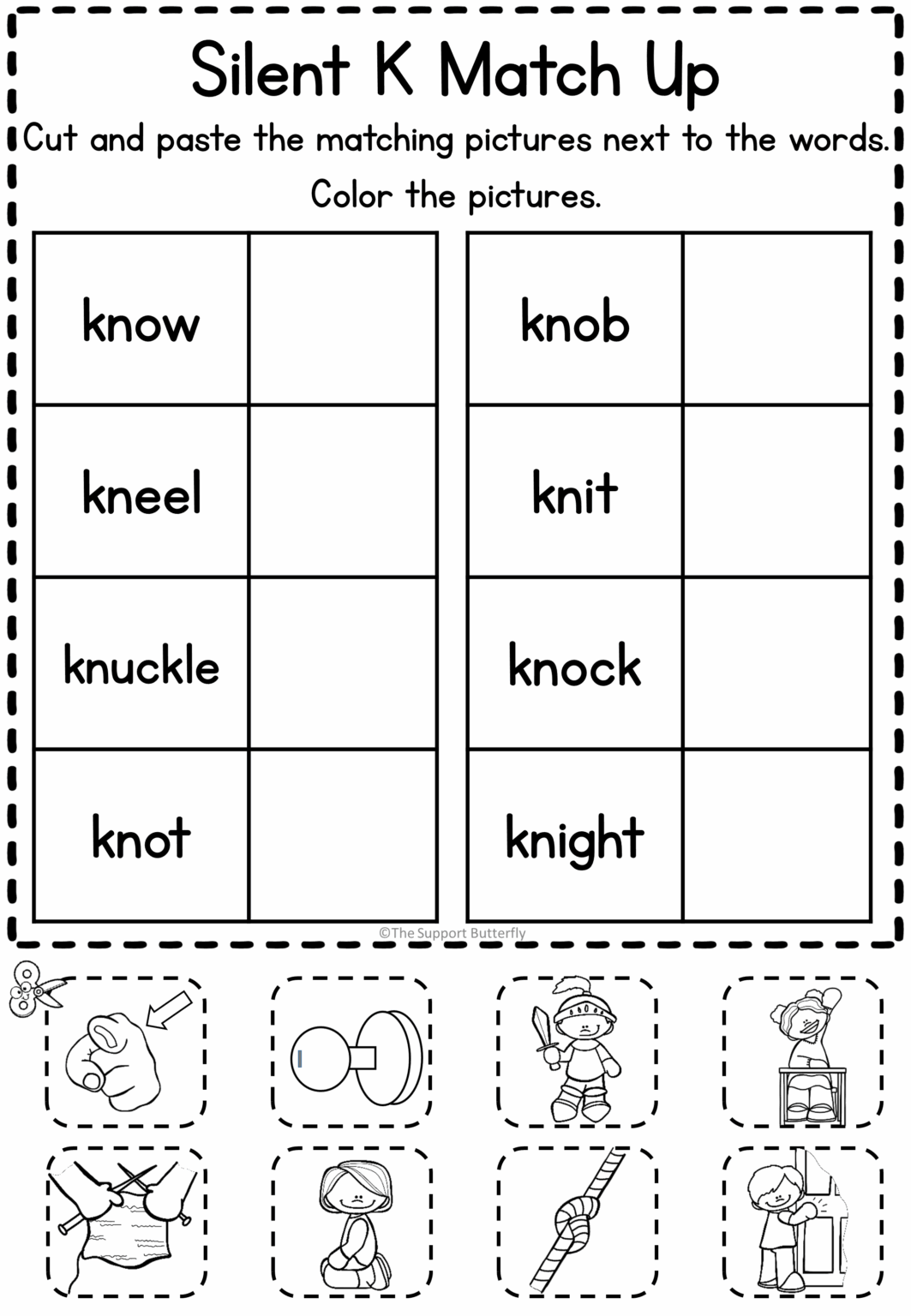 Free Printable Worksheet With Silent Letters - Printable Worksheets