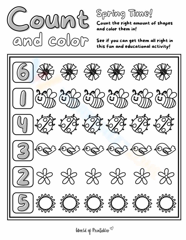 Free Printable Spring Multiplication Worksheets - Printable Worksheets