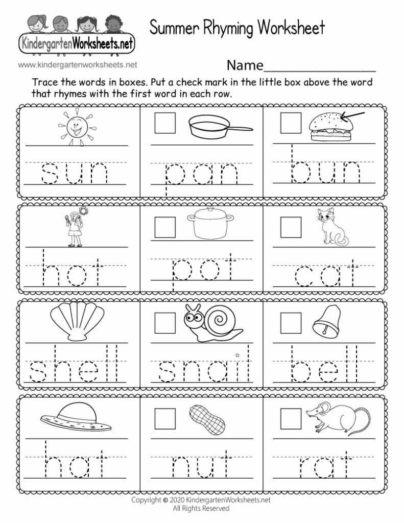 Free Printable Summer Worksheets For Kids - Printable Worksheets