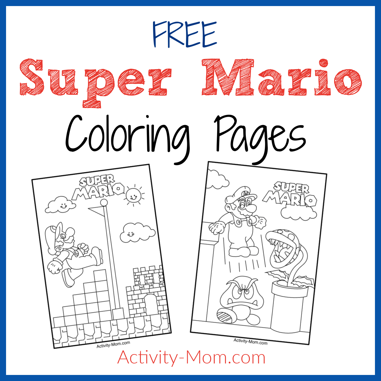 Free Printable Mario Math Worksheets - Printable Worksheets