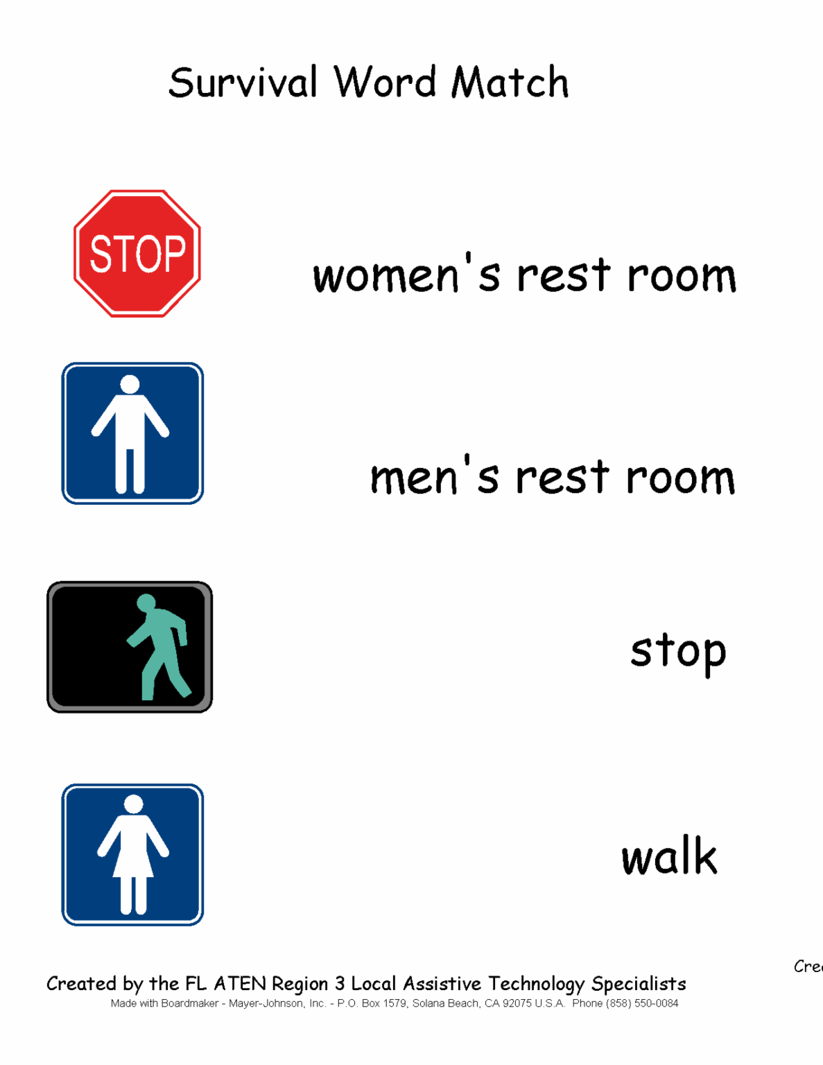 Free Printable Survival Signs Worksheets - Printable Worksheets