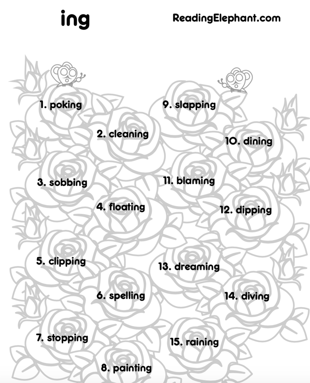 Free Printable Ing Worksheets - Printable Worksheets