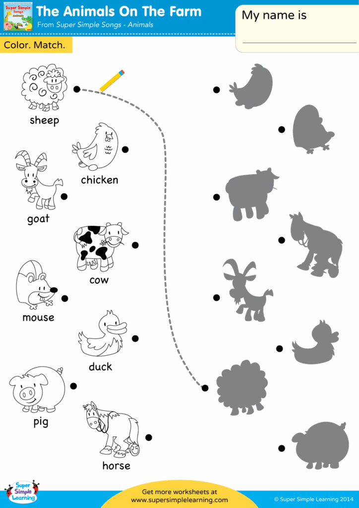 Free Printable Farm Animals Worksheets - Printable Worksheets