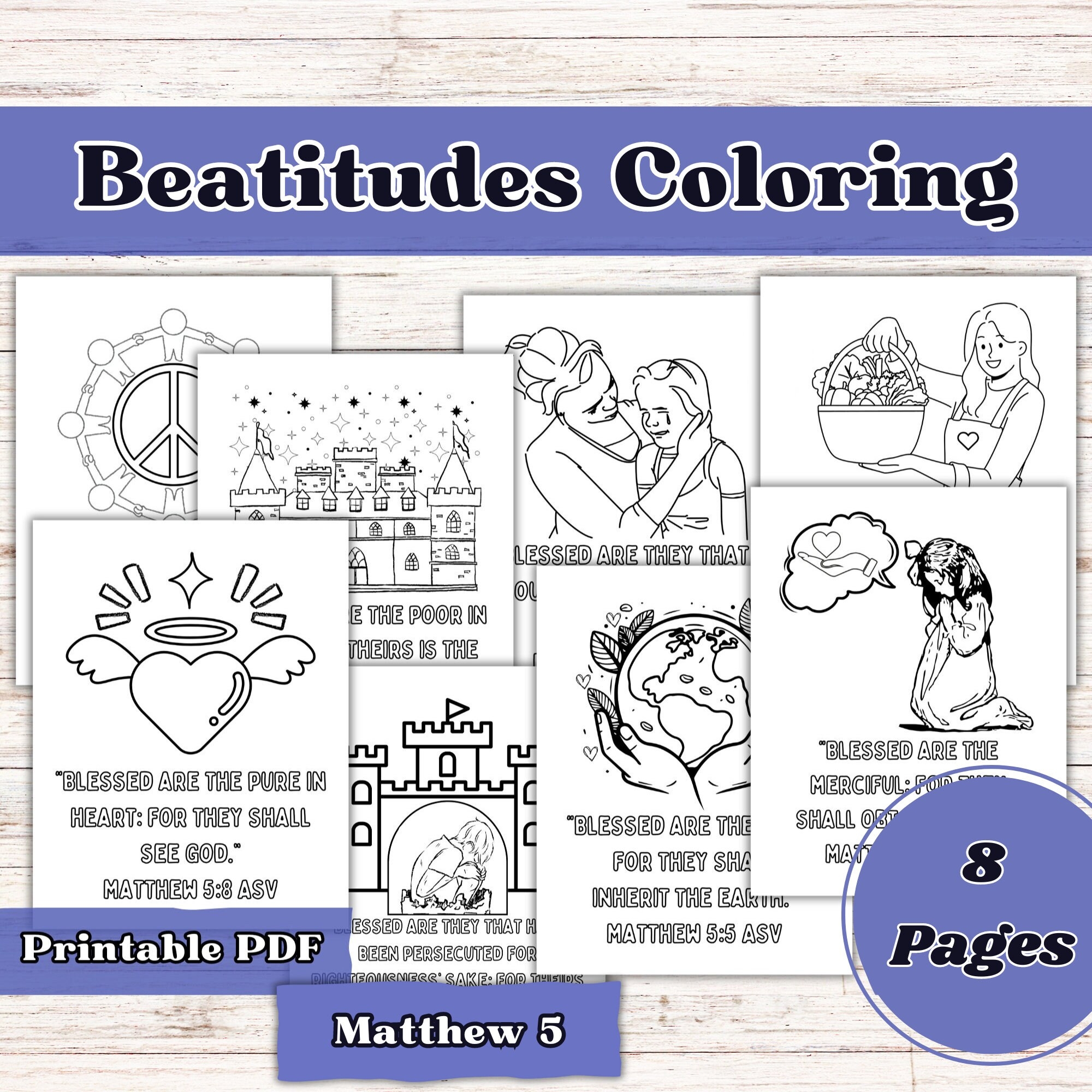 Free Printable Beatitudes Printable Worksheets - Printable Worksheets