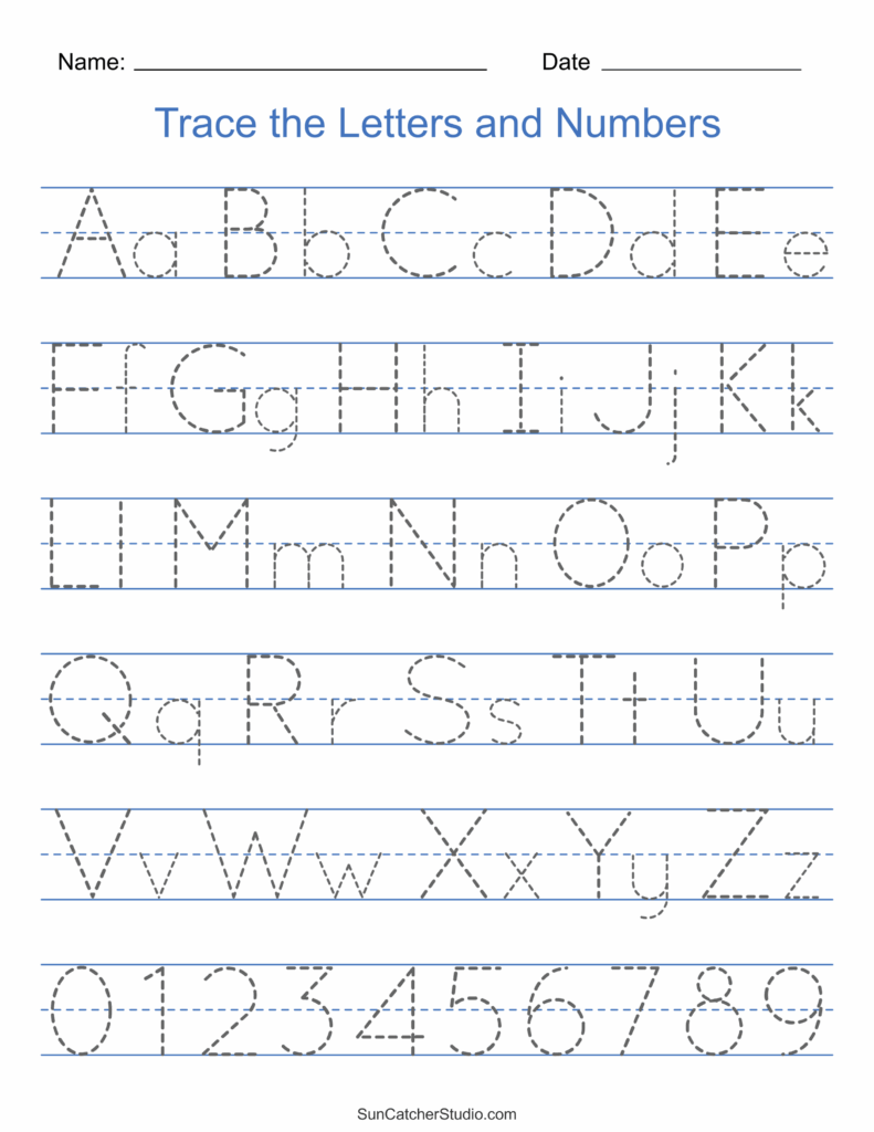 Free Printable Abc Tracing Worksheet - Printable Worksheets
