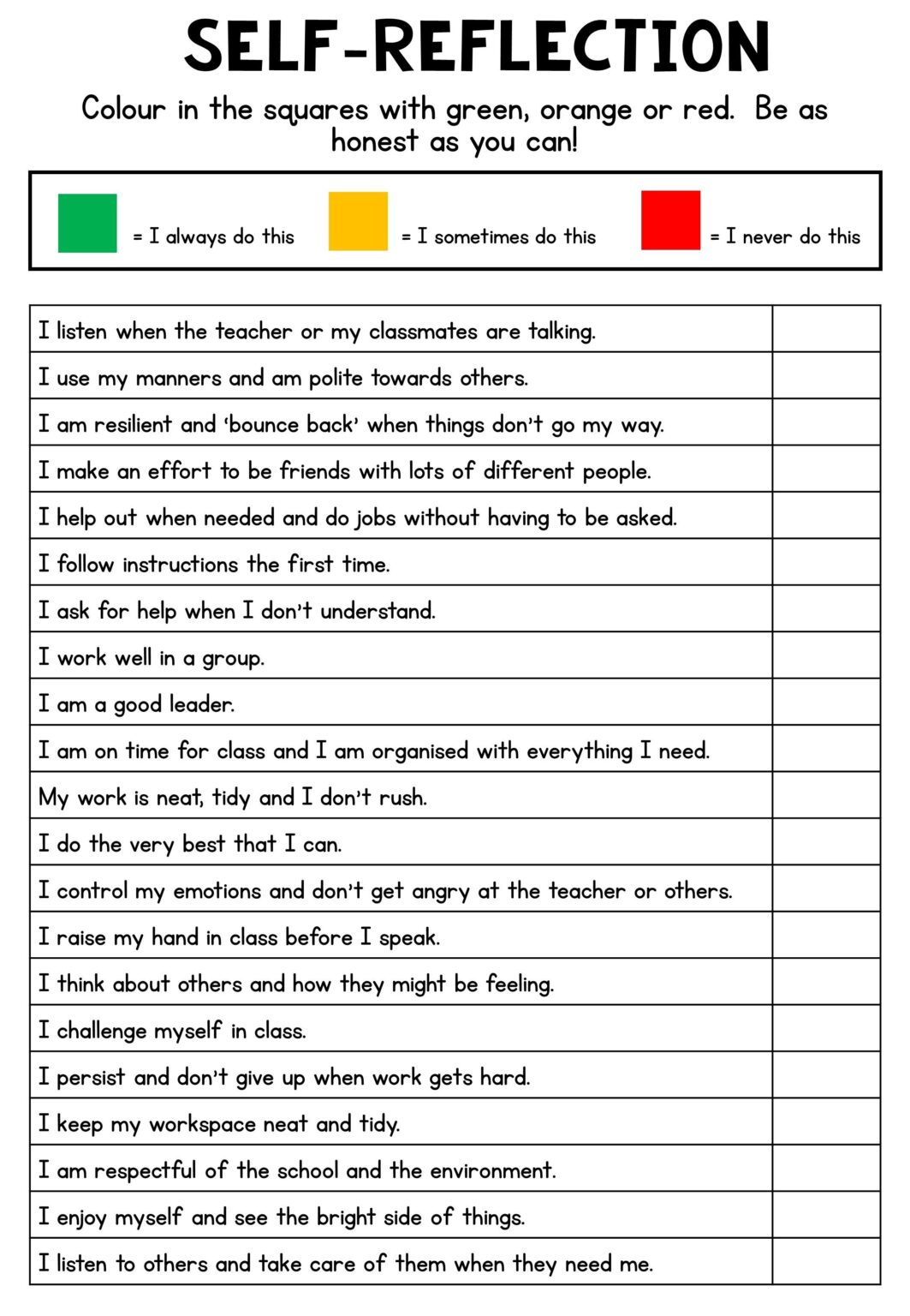 Free Printable Social Emotional Learning Worksheets - Printable Worksheets